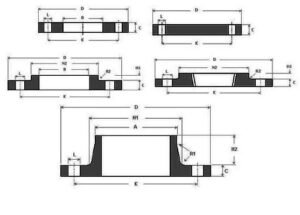 BS 10 Table E Flange Dimensions and Technical Drawing